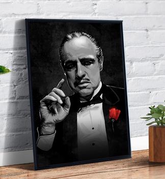 Quadro Decorativo Desenho O Poderoso Chefão - Tribos - Quadro ...