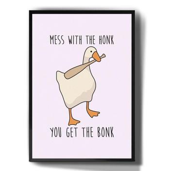 Quadro decorativo Engraçado Ganso Meme Femoso - Tribos - Quadro ...