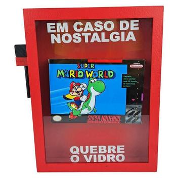Quadro Decorativo Nostalgia Quebre Vidro Super Mario World - Tenda ...