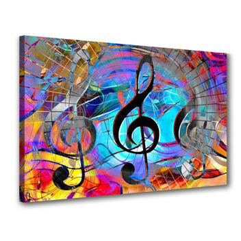 Quadro Decorativo Podium Música Concerto Arte P348 70X40Cm - Quadro ...