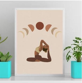 Quadro Decorativo Yoga Boho 45X34Cm Vidro Branca - Quadros On-Line ...