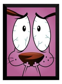 Quadro Desenho Coragem O Cão Covarde Arte Poster Moldurado - Fanarte ...