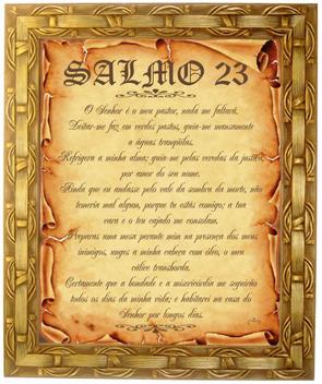 Quadro Do Salmo 23, Mod. 01, Tam. 30x25cm. Angelus - Quadro Decorativo ...