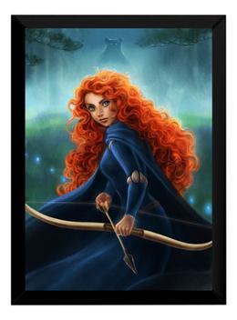 Quadro Filme Valente Disney Arte Poster Moldurado - Fanarte - Quadro ...