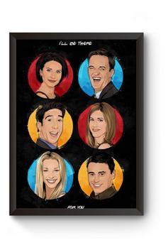 Quadro Friends Poster Moldurado - Fanarte - Quadro Decorativo ...