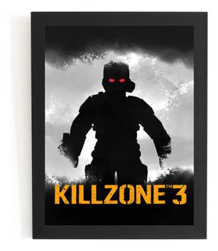 Quadro Game Killzone 3 Arte Simplista Poster Moldurado - Fanarte ...