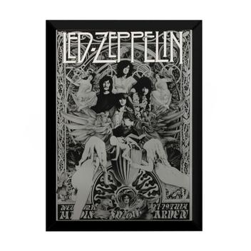 Quadro Led Zeppelin Banda Rock Arte Poster Moldurado - Fanarte - Quadro ...