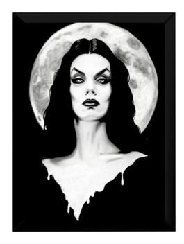 Quadro Maila Nurmi Vampira Horror Arte Poster Moldurado - Fanarte ...