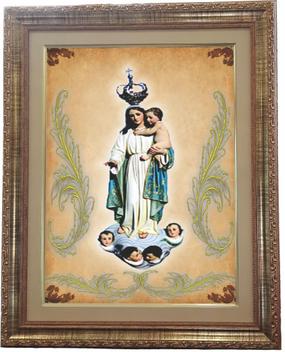 Quadro N. Sra. do Amparo, Mod. 01, Tam. 53x43cm. Angelus - Quadro ...