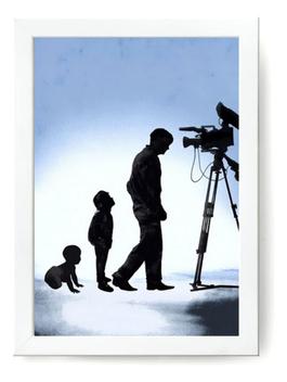 Quadro O Show De Truman Arte Filme Moldura Branca - Fanarte - Quadro ...