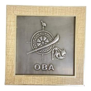 Quadro Orixá Obá Em Aço e Madeira Carvalho 16,5x16,5cm - Lua Mística ...