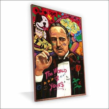 Quadro Poderoso Chefão Vinil Com Vidro - Center Molduras - Quadro ...