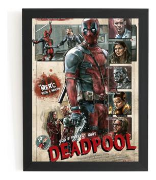 Quadro Poster Deadpool Arte Tipo Retro Hq Comic Geek - Fanarte - Quadro ...