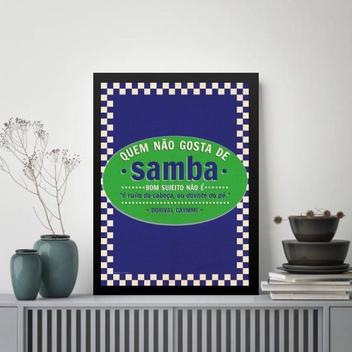 Quadro Quem Não Gosta De Samba 33x24cm - Quadros On-line - Quadro ...