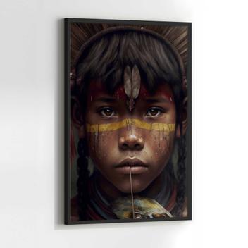 Quadros Decorativos com com Moldura India Selva Amazonica Brasil ...