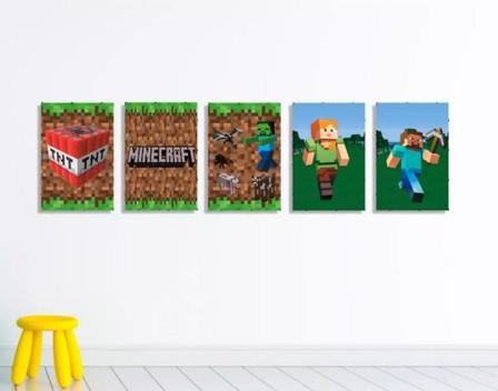 Quadros Decorativos Minecraft " - aero print - Quadro Decorativo ...