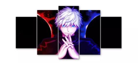 Quadros Decorativos Mosaico Anime Jujutsu Kaisen Satoru Gojo Power ...