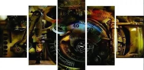 Quadros Decorativos Personalizado Relogio Temp" - aero print - Quadro Decorativo - Magazine Luiza