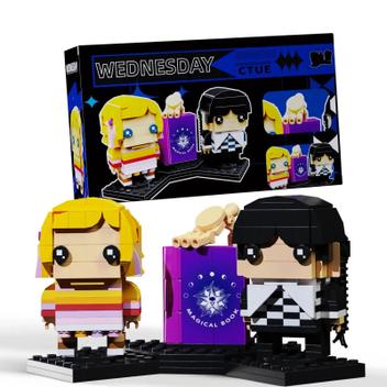 Quarta-feira E Enid Lobo Menina Blocos De Construção Brinquedos 375 ...