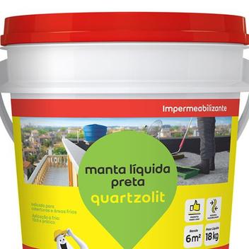 Quartzolit Manta Liquida Preta 18kg - Manta Líquida - Magazine Luiza