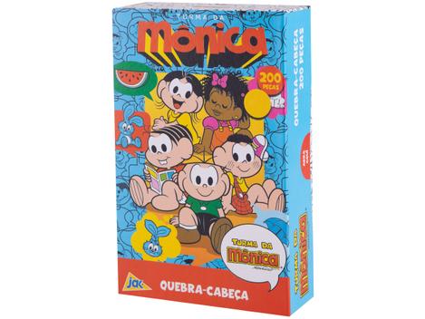 Quebra-cabeça 200 Peças Jak Turma da Mônica - Toyster Brinquedos ...