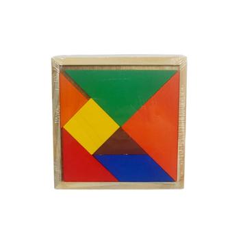 Quebra Cabeça Geometrico Tangram Colorido de Madeira - Spider - Quebra ...