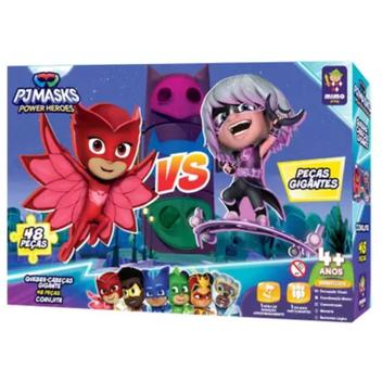 Quebra Cabeca Gigante 48pcs Pj Mask Corujita - Mymo Toys - Quebra ...