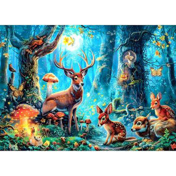 Quebra-Cabeça MINIWAN Forest Deer 1000 Peças para Adultos - Quebra ...