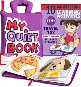 Quiet Book TAVVA My Quiet Book Busy Book para crianças 1-3 - Livros de ...