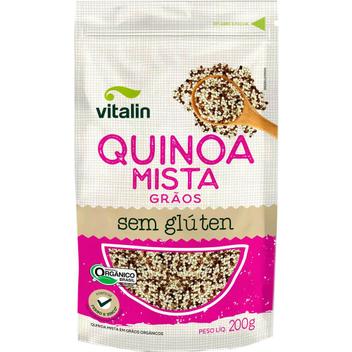 Quinoa Orgânico Mista em Grãos Vitalin 200g - Quinoa - Magazine Luiza