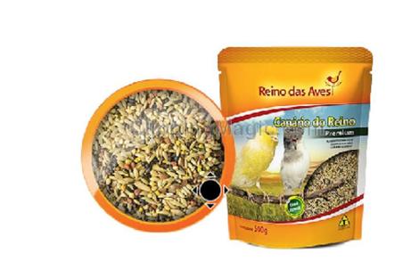 Ração Canário Do Reino Gold Mix - 500G - Reino Das Aves - Alpiste e ...