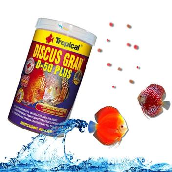 Ração De Peixes Tropical Discus Gran D-50 Plus 44g - Ração para Peixe ...