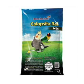 Ração Reino das Aves Calopsita Rei Mix - 12kg - Alpiste e Ração para ...