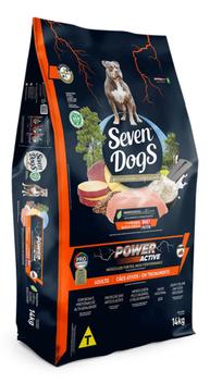 Ração Seven Dogs Power Active Cães em Treinamento Sabor Frango, Batata ...