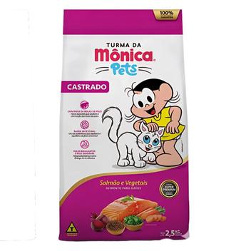 Ração Super Premium Turma da Mônica Pets - Gato Castrado -Salmao e ...