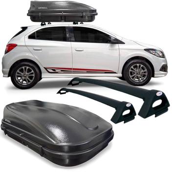 Rack Aluminio Onix Gm Preto + Baú 510 Litros Light - SP RACK - Rack e ...