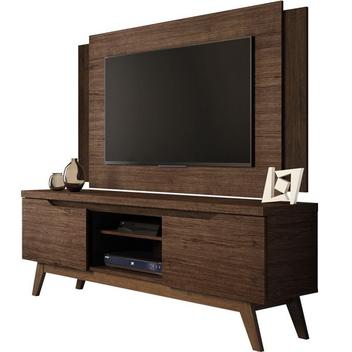 Rack Arizona com Painel Florença Linea Brasil Castanho/Wenguê - Rack ...