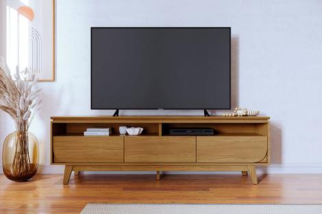 Rack Bancada Selene para Sala de TV até 75" Polegadas Elegante e ...
