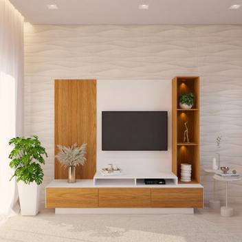 Rack com painel para tv até 65 pol. 3 gavetas e 5 nichos magali ...