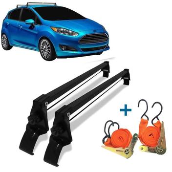 Rack de Teto Ford New Fiesta 2013-2019 + 2 Cintas Catraca - Vhip - Rack ...