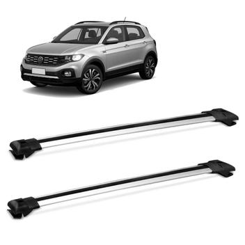 Rack de Teto Travessa T-Cross 2020 2021 Alumínio Prata Larga - Projecar ...
