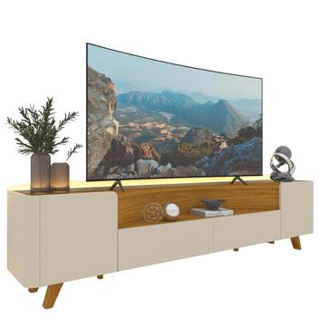 Rack Infinity 2,30 Pés de Madeira para TVs de até 75" Off White ...