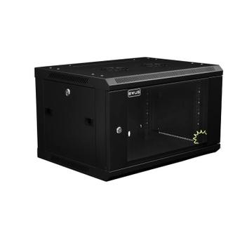 Rack Mini 19 Evus Ev-dw6406 6u x 600 x 450mm De Parede Preto - Rack ...