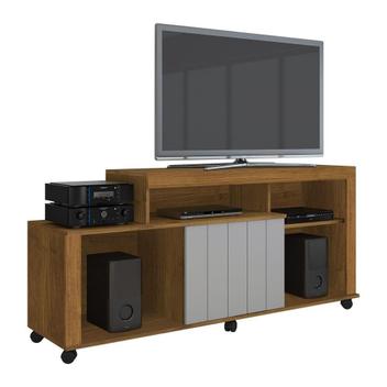 Rack P/ Tv Até 43 Polegadas 1 Porta 5 Nichos C/ Rodízios Ouro Jcm ...