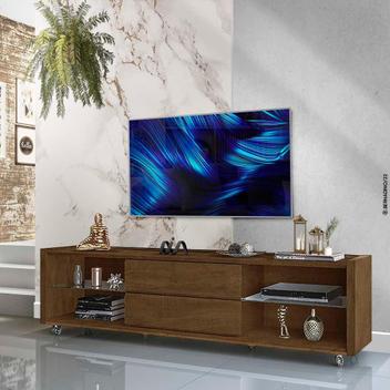 Rack Para Sala 65 Polegadas Malbec Muse Luapa Móveis - Rack - Magazine ...