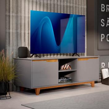 Rack Para Sala Até 55 Polegadas Cinza Freijó Flex Muse Shop Jm - Rack ...