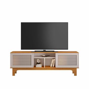 Rack Para TV 2 Portas Frescor JCM Cinamomo com Off/White - Rack ...