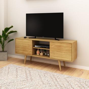 Rack para TV até 42 Polegadas R1464 Natural Tecnomobili - Rack - Magazine Luiza