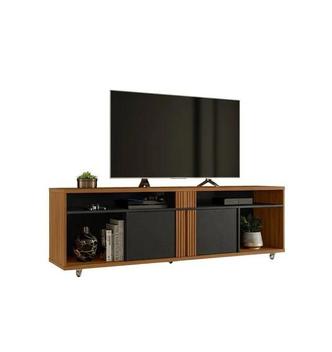 Rack para TV até 60" NT 1290 Notável Móveis Freijo Trend/Preto - Rack ...