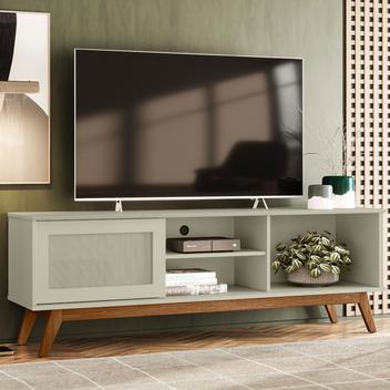 Rack para TV Até 60 Polegadas Vertigo 1 Porta Off White - Pnr Móveis - Rack - Magazine Luiza